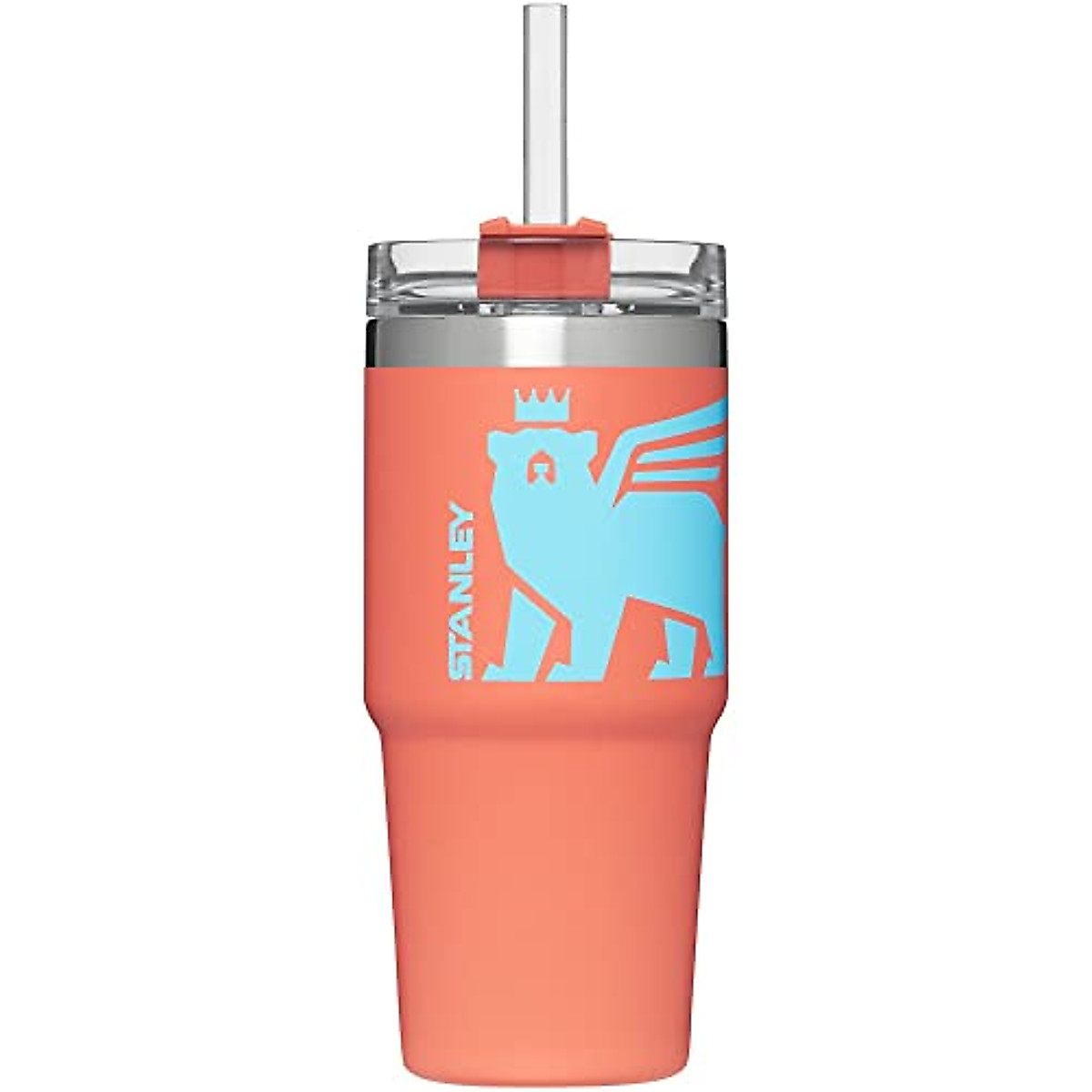 Stanley Adventure Quencher Travel Tumbler for Kids (8 and Above), 14oz, Stan the Bear Stainless Steel Insulated Tumbler with Lid and Straw