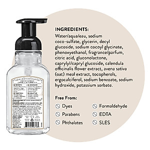 J.R. Watkins Foaming Hand Soap Pump with Dispenser, Moisturizing All Natural Hand Soap Foam, Alcohol-Free Hand Wash, Cruelty-Free, Use as Kitchen or Bathroom Soap, Coconut, 9 fl oz, 3 Pack