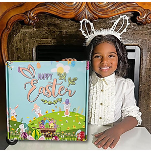 Easter Care Package for Kids - Prefilled Complete with Toys & Candy, Pre-made Basket Fillers Stuffed Box, Boys, Girls, Adults, teens,toddler, Premade Easter Baskets, (Pink Bunny)