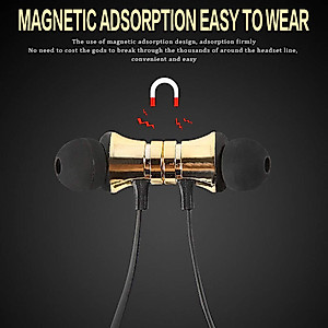 MOHALIKO Wireless Earbuds, Earbuds, Bluetooth 4.2 Headphones, XT11 in-Ear Wireless Bluetooth Sport Magnetic Headset Stereo Music Earphones for Work, Home Office Black