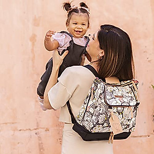 Petunia Pickle Bottom Pivot Backpack | Multiple Carrying Options (Backpack/Tote) | Insulated Pockets Keep You Organized | Modern Silhouette | Disney Beauty & The Beast - Pop Art Belle