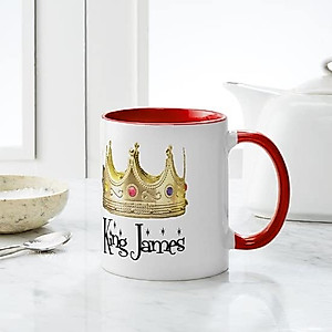 CafePress King James Mug Ceramic Coffee Mug, Tea Cup 11 oz