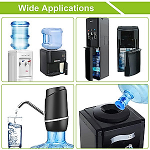 QTLCOHD 8 Pack 5 Gallon Water Jug Cap Reusable 5 Gal Water Jug Caps Silicone Water Bottle Caps Water Jug Cover Replacement No Spill for 55mm Standard/Screw/Crown Bottle Water Dispenser Caps