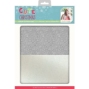 Sara Signature Collection Sara Signature-Cute Christmas-Luxury Card Glitter Cardstock, 1 x 21.9 x 31.9 cm, Mixed