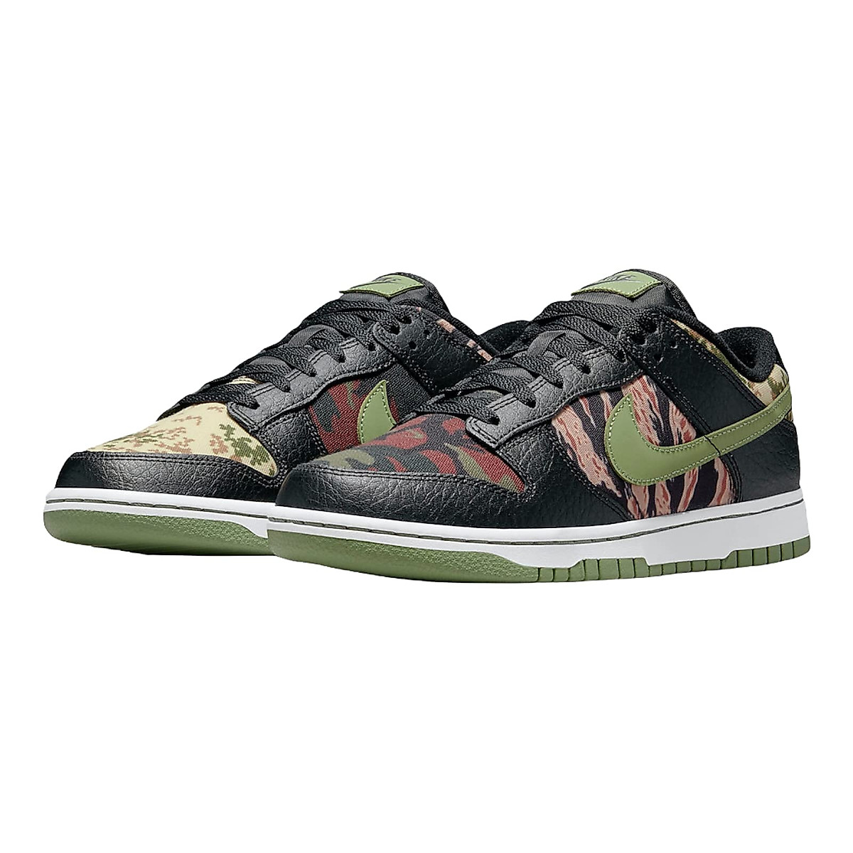 Nike Dunk Low SE Camo Men's Limited Edition DH0957-001 (DH0957-001, Numeric_12_Point_5)