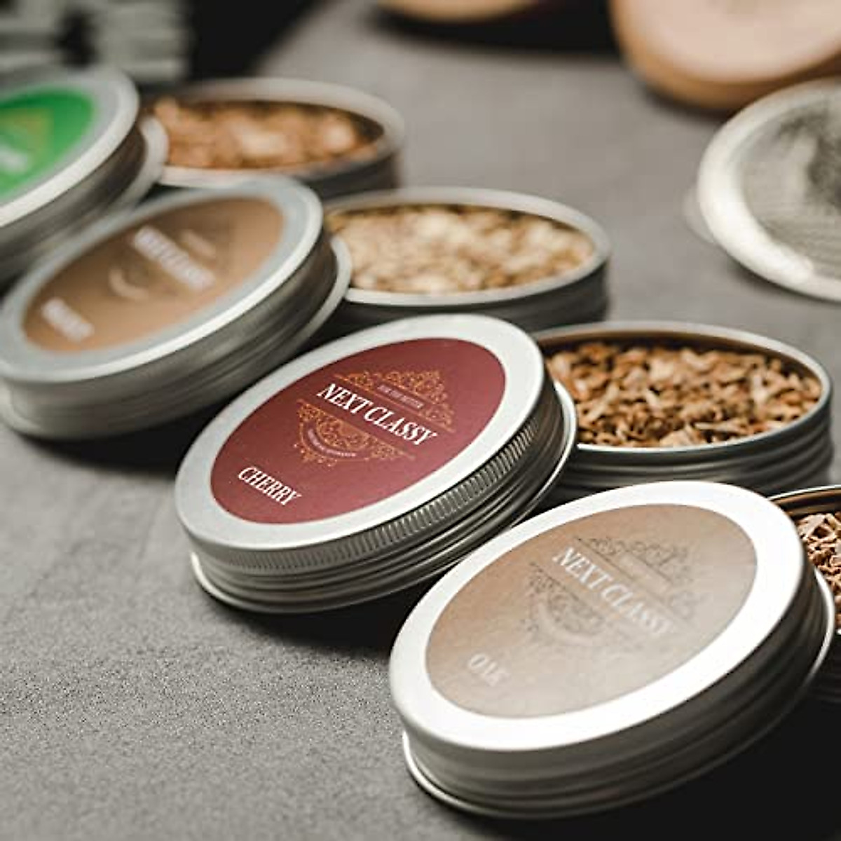 NEXTCLASSY Cocktail Smoker Kit for Drinks – Whiskey, Bourbon, Meat, Cheese and BBQ - Premium Whiskey Smoker Kit with Oak, Cherry, Apple and Walnut Wood Chips