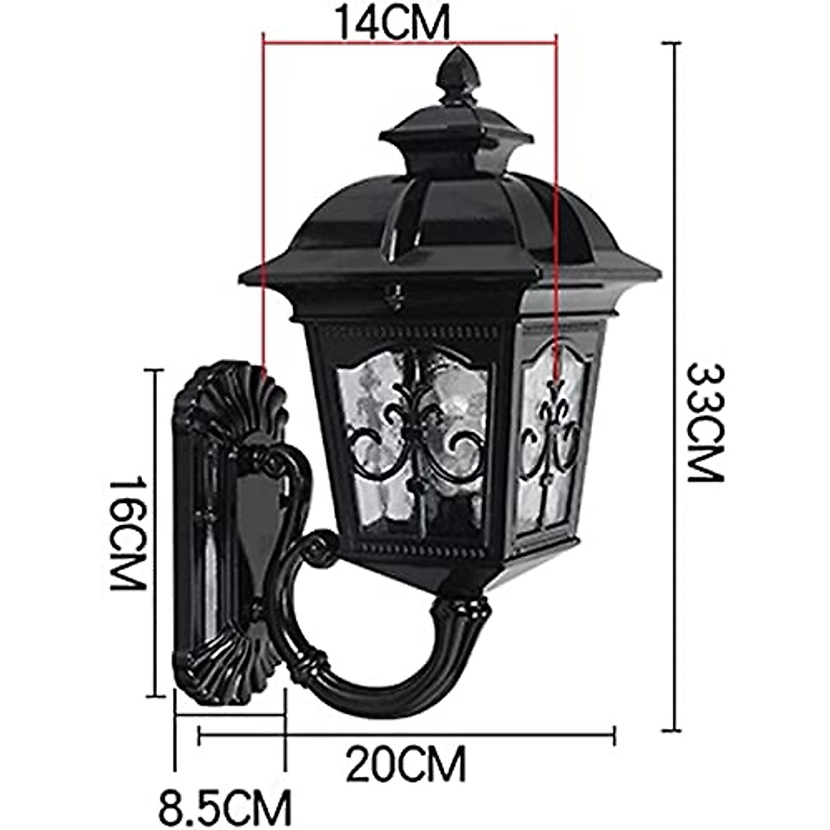 TAMSOI Modern Exterior Wall Mounted Light Matte Black Housing Sconce Aluminum Outdoor Waterproof Wall Lamp with Clear Shade Porch Light Fixtures for Garage Doorway Entryways Lighting
