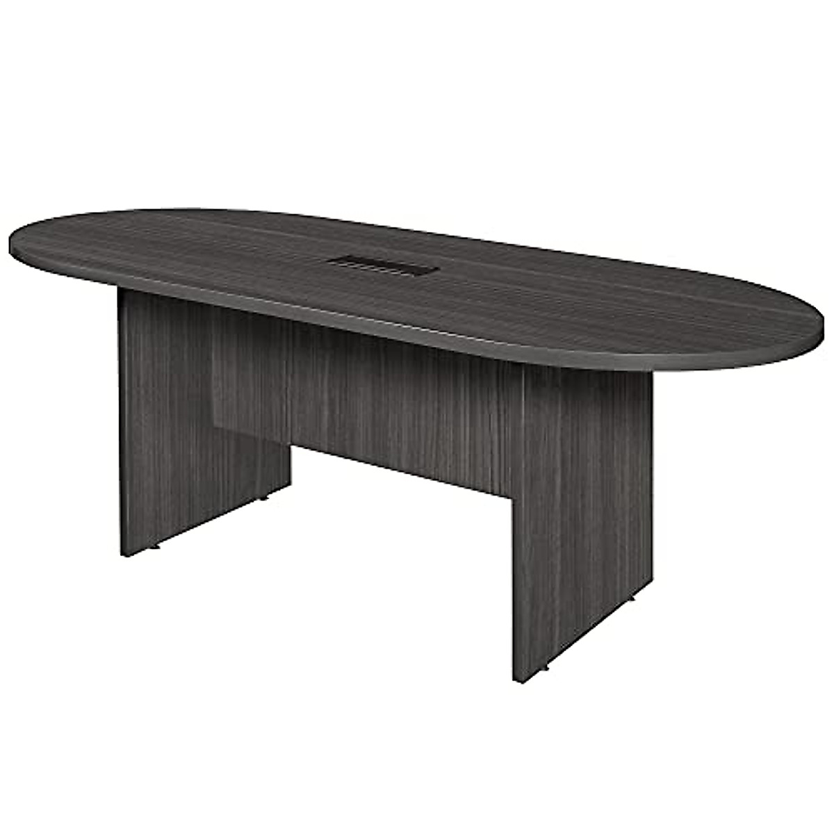 Regency Legacy Racetrack Conference Table with Tabletop Power & Data Port, 71", Ash Grey