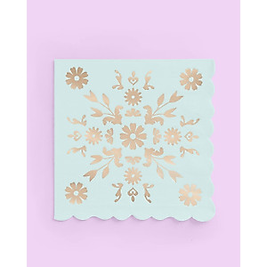 xo, Fetti Pastel China Napkins - 24 pack, 5" | Birthday Party Decorations, Bachelorette Garden Party, Easter Party, Cool Cake Plates, Tea Partea