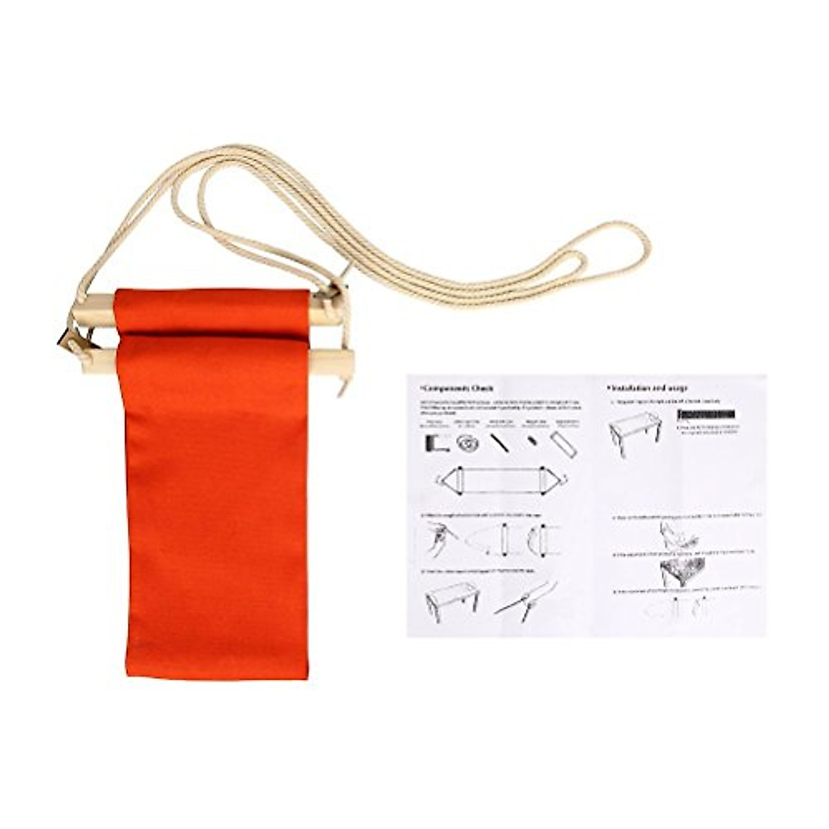 AccMart Adjustable Mini Foot Rest Stand Office Desk Feet Hammock Orange