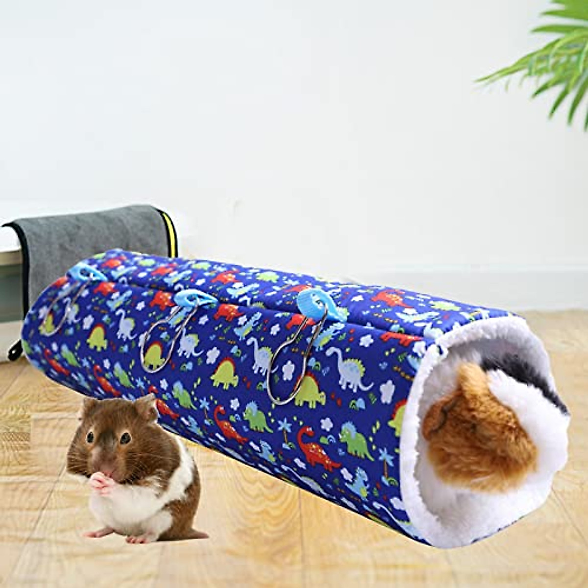 Pet Supplies Hamster Hammock Keep Warm Hanging Bed Pet Tube Toy Rat Tunnel Bed Small Animal Cage for Golden Bear Rat Hamster Hammock Large