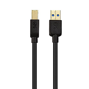 Cable Matters Long USB 3.0 Cable (USB 3 Cable, USB 3.0 A to B Cable) in Black 10 ft