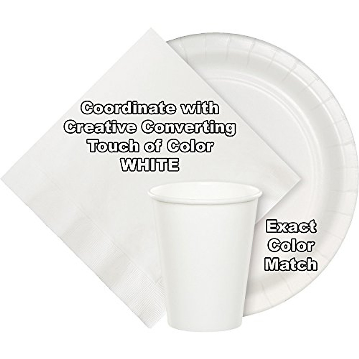 Creative Converting Plastic Tablecover, 54" x 102", White