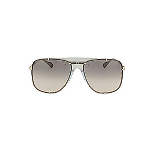 Gucci Womens Silver Silver Grey Fashion Designer Eyewear