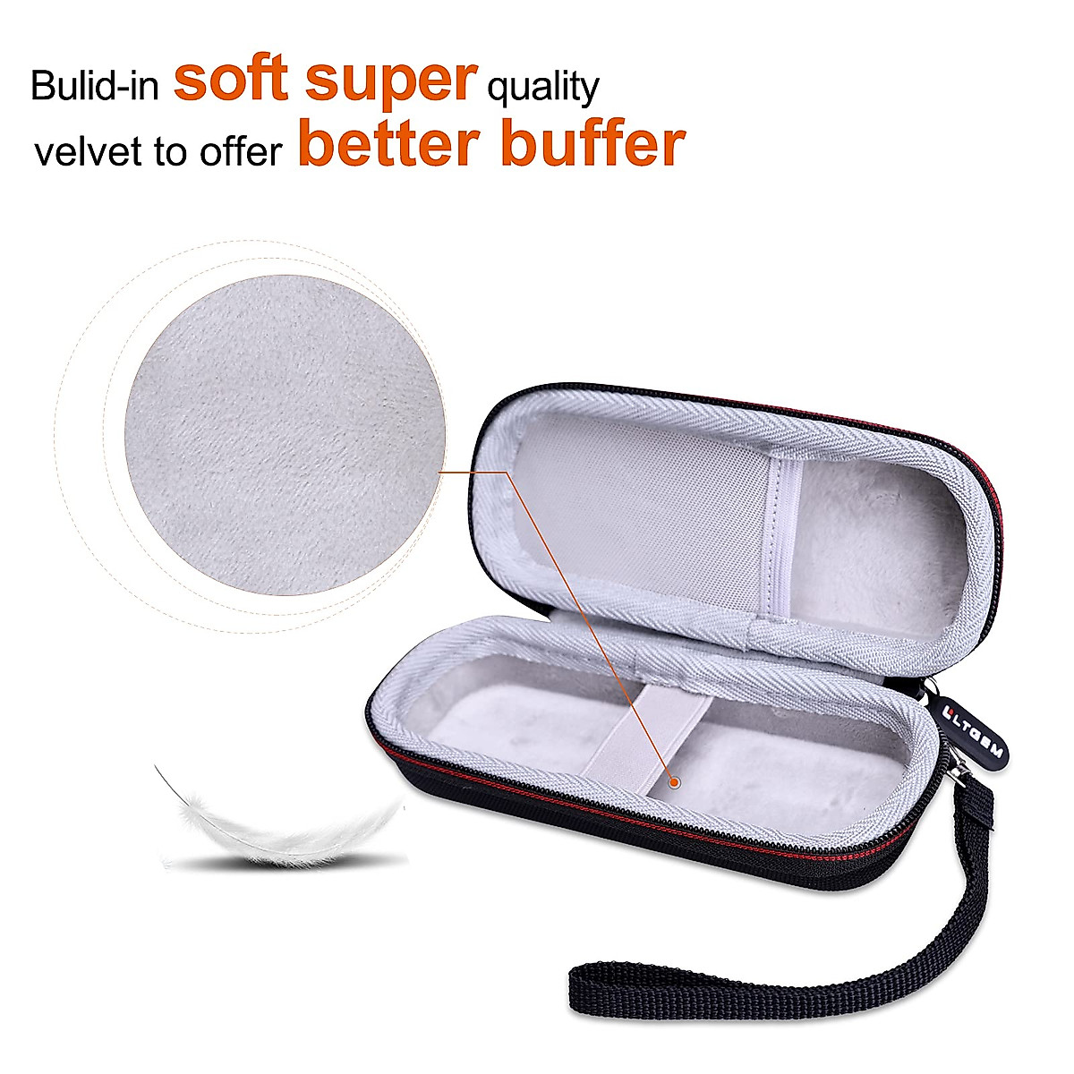 L LTGEM EVA Hard Carrying Case for Gillette Mach3 Men's Razor - Storage Protective Bag (Case Only!)