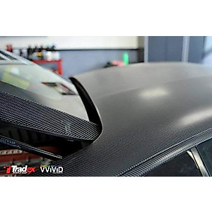 VViViD Black True R Carbon Fiber Vinyl Wrap Roll with Air Release Technology (1 Foot by 5 Foot)