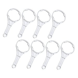 8pcs Home Water Filter Black Case Under Sink Water Filter Tool Filter Spanner Filter Spanner Shell Wrench Business Machine White Plastic Household Water