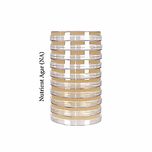 Nutrient Agar-II (NA), (10-Pack), Pre-Poured, 15x100mm Petri Plates. General Purpose Media for Isolation and Cultivation of a Variety Bacteria and Fungi.