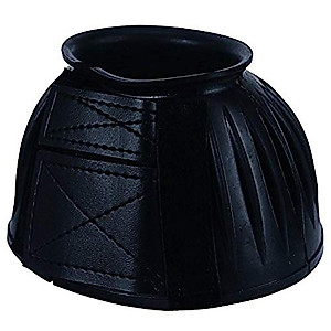 Weaver Leather Double Hook & Loop Bell Boots , Black , Medium
