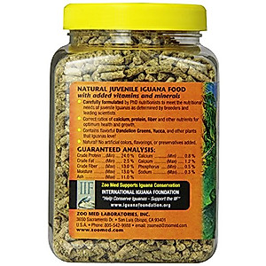 Zoo Med Laboratories Szmzm80 Iguana Juvenile Soft-Moist Pellets, 10-Ounce