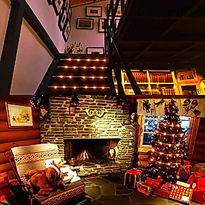 Fatpoom Solar Lights Rope Lights Solar Powered String Lights 40FT 120 LEDs 8 Modes Fairy Lights Outdoor Decoration Lighting for Garden Patio Party,Weddings,Christmas Décor White Warm 2Pack