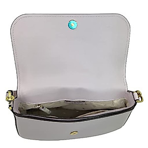 Kate Spade New York Staci Saffiano Leather Flap Shoulder Bag (Lilac Moon)