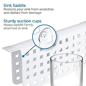 iDesign Plastic Kitchen Mat Sink Protector The Euro Collection, 11” x 12”