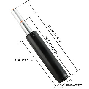 MYFULLY Office Chair Cylinder Replacement | Chair Gas Lift Cylinder 5 inch Long Extension Stroke Adjust Universal Size Lift Cylinder Fits Most Executive Chair Swivel Chair Black