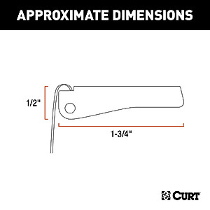 CURT 81999 Replacement Clevis Hook Safety Latch for CURT #81950 or #81960