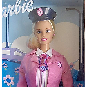 BARBIE TRAVEL TRAIN FUN w Barbie Doll, Carry On BAG, & Apron (2001)