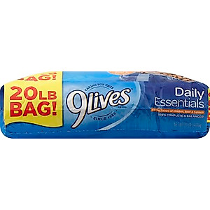 Nutrish 9Lives Daily Essentials Dry Cat Food, 20 Pound Bag