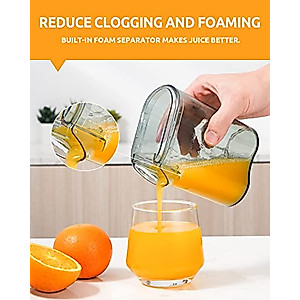 GDOR Juicer with 800W Motor, Juicer Machine with Big Mouth 3” Feed Chute, Dual Speeds Juice Maker for Fruits and Veggies, Anti-Drip Function Centrifugal Juicer, Include Cleaning Brush, BPA-Free, White