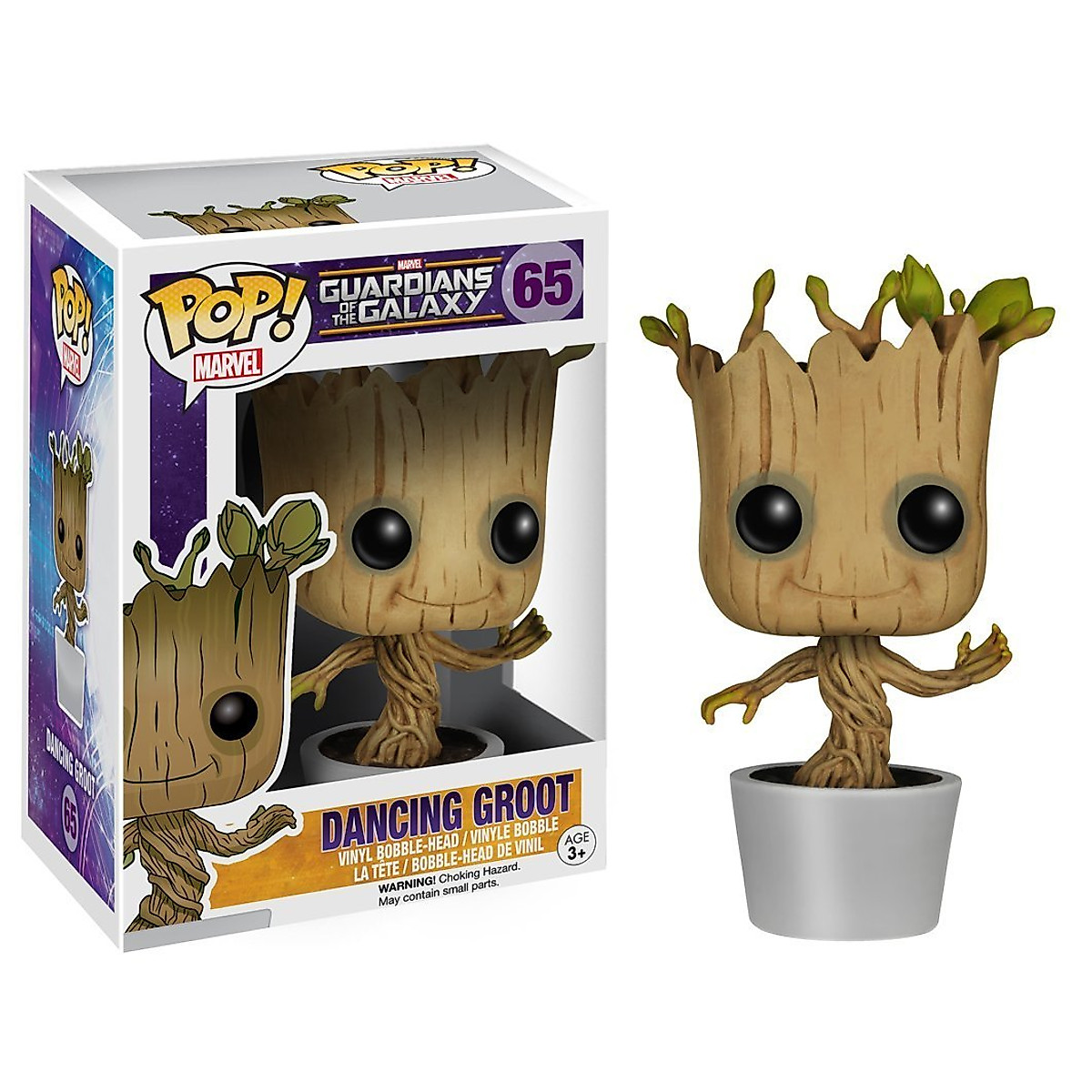 POP Marvel: Guardians of The Galaxy - Dancing Groot Funko Pop! Vinyl Figure (Bundled with Compatible Pop Box Protector Case), Multicolored, 3.75 inches
