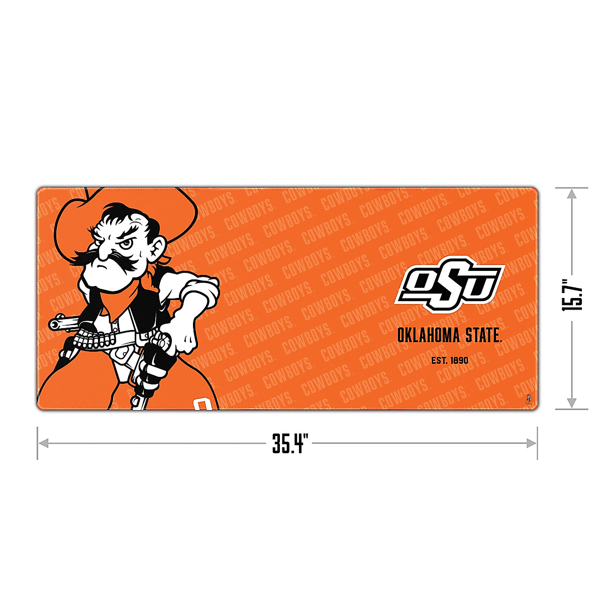 YouTheFan NCAA Oklahoma State Cowboys Logo Series Desk Pad
