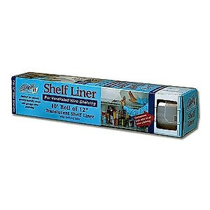 12" Deep by 10' Long Shelf-it Liner for 12" Wire Shelving with Locking Tabs - 10 Foot Roll