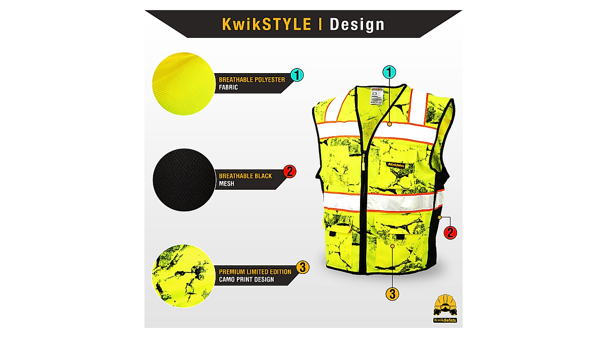 KwikSafety Uncle Willy’s Wall Safety Vest - Class 2 Reflective