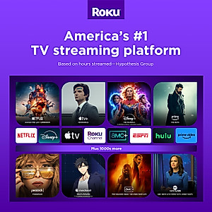 Roku Express 4K+ | Streaming Media Player HD/4K/HDR with Smooth Wireless Streaming and Roku Voice Remote with TV Controls, Includes Premium HDMI® Cable