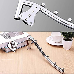 Folding Wall Mounted Clothes Rack, Wall Clothes Hanger Detachable Sturdy Swing Arm Coat Hanger Stainless Steel Clothes Hook Closet Rod Clothing Holder Drying Racks for Bathrooms Laundry Room, 2 Pack