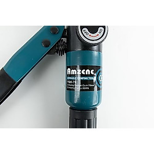 Hand Operated Hydraulic Crimping Tool Range 12 AWG-2/0 AWG for Cable Lugs Hydraulic Crimping Crimper Wire Terminal Lug Tool with 9 Pairs of Dies