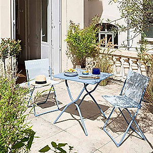 Lafuma Chaise Balcony Chair, Ciel Sky Blue