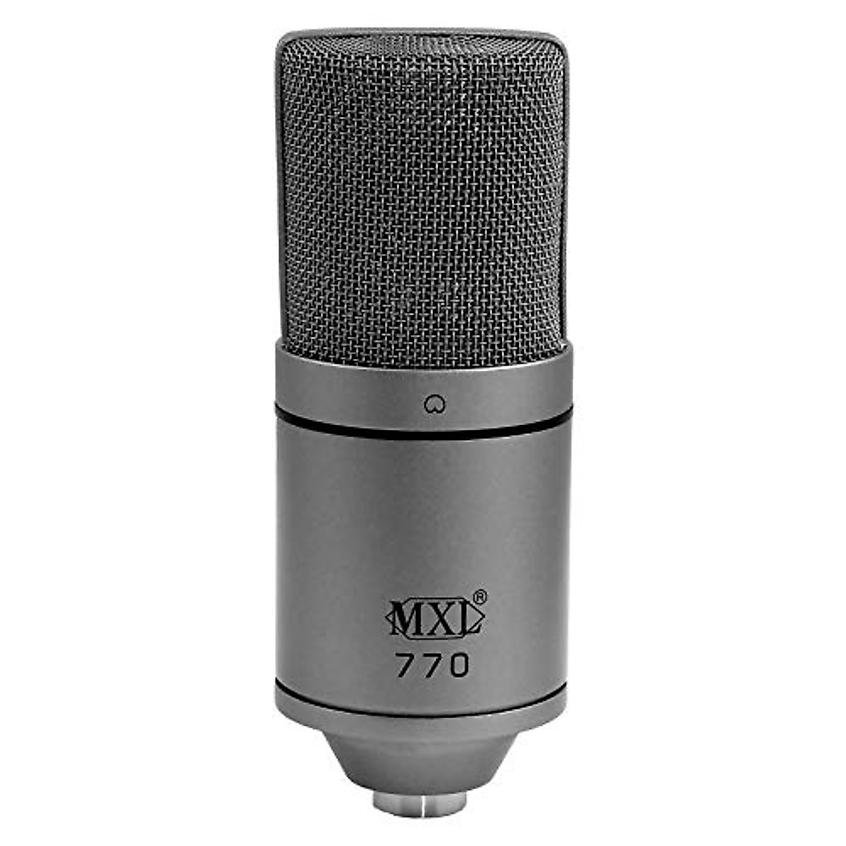 MXL 770 Condenser Microphone for Podcasting, Singing, Home Studio Recording, Gaming & Streaming | XLR | Large Diaphragm | Cardiod (Gray)