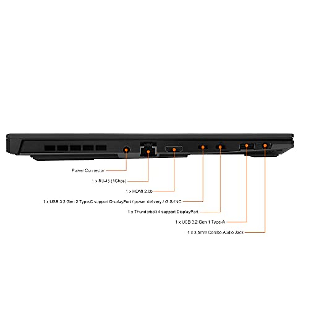 ASUS TUF Dash F15 15.6" 144Hz (Intel 12th Gen i7-12650H, 32GB DDR5 RAM, 1TB PlCe SSD, Geforce RTX 3070 8GB) Thin Bezel Gaming Laptop, Thunderbolt 4, RGB Backlit, Win 11 Home (Renewed)