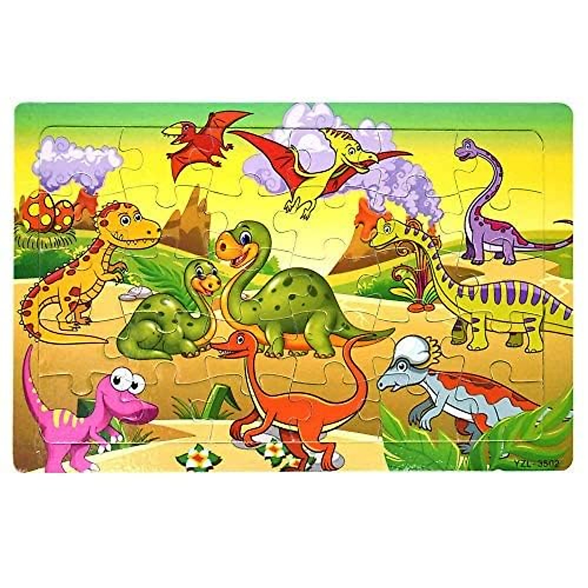 Wooden Jigsaw Puzzles Set for Kids Age 2-6 Year Old 30 Piece Colorful Wooden Puzzles for Toddler Children Learning Educational Puzzles Toys for Boys and Girls (4 Puzzles)