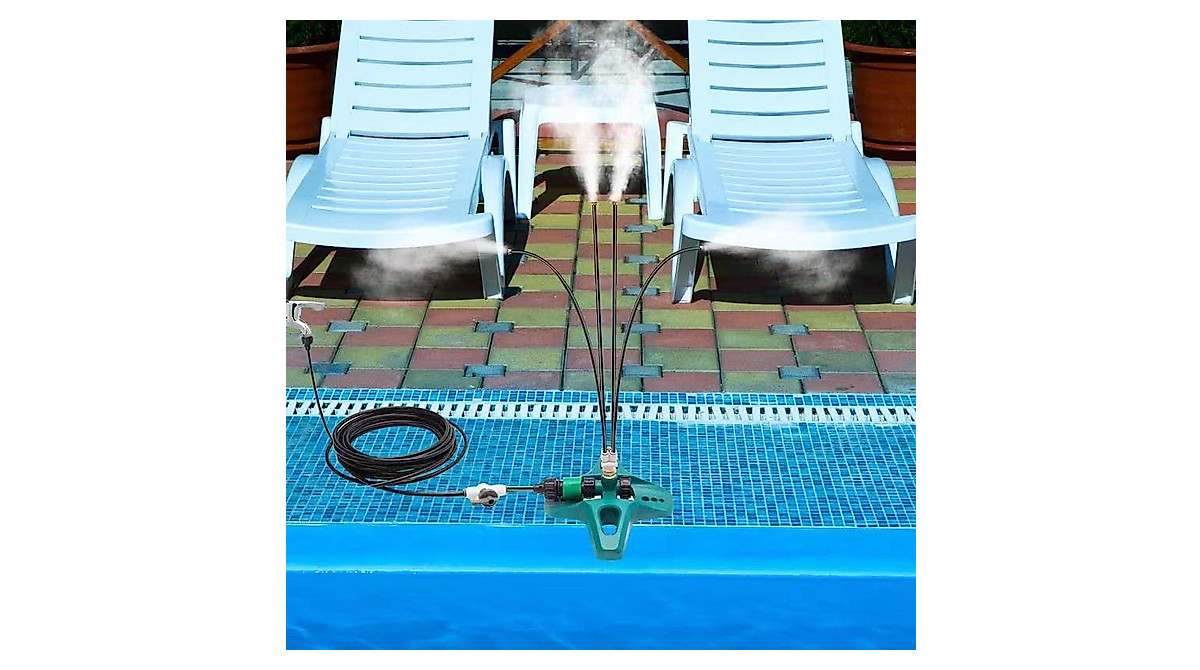 Portable Standing Misting Cooling System for Summer Fun