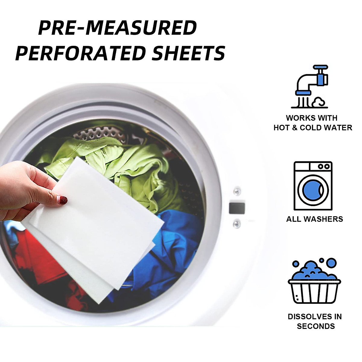 Laundry Detergent Sheets 3 Pack Up to 180 Loads, Fresh Linen - Great For Travel, Apartments, Dorms, No Plastic, Sustainable, Biodegradable-New Liquid-Less Technology - Lightweight