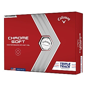 Callaway Golf 2022 Chrome Soft Golf Balls, Triple Track, White