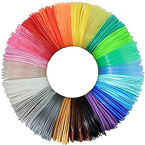 BBLIFE 1.75mm PLA 3D Pen/Printer Filament Refill, 22 Colors, Each Color 10ft, Total 220ft PLA Filament Sample Pack, Support with MYNT3D SCRIB3D 3D Printing Pen, Compatible with 3Doodler Pen
