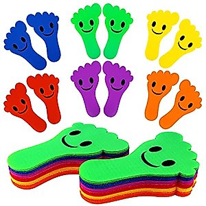IKAYAS 48 Pcs Carpet Circles Carpet Spot Markers Carpet Dots Floor Markers for Classroom, Carpet Marker Spots Classroom Carpet Spots, 6 Colors