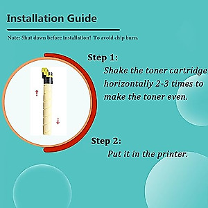 FLOAPA TN328 TN328K Toner Cartridge Use for Konica Minolta Bizhub C300i C360i C250i Printers Yellow