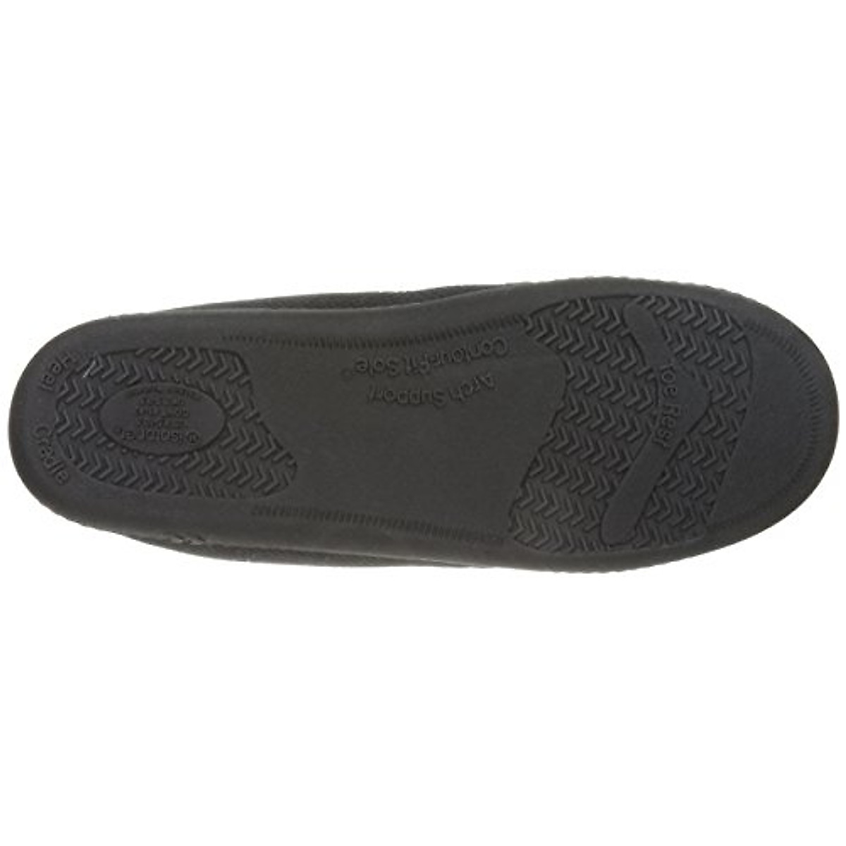 isotoner Men's Slipper, Diamond Corduroy Moccasin with Memory Foam and Skid Resistance for Indoor/Outdoor Comfort